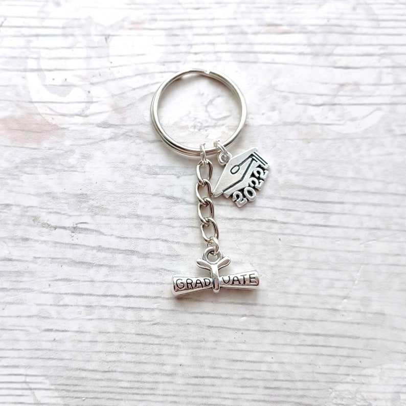 Graduation Keyring, Graduate Keychain, Scroll Keyring, 2026 Cap ...