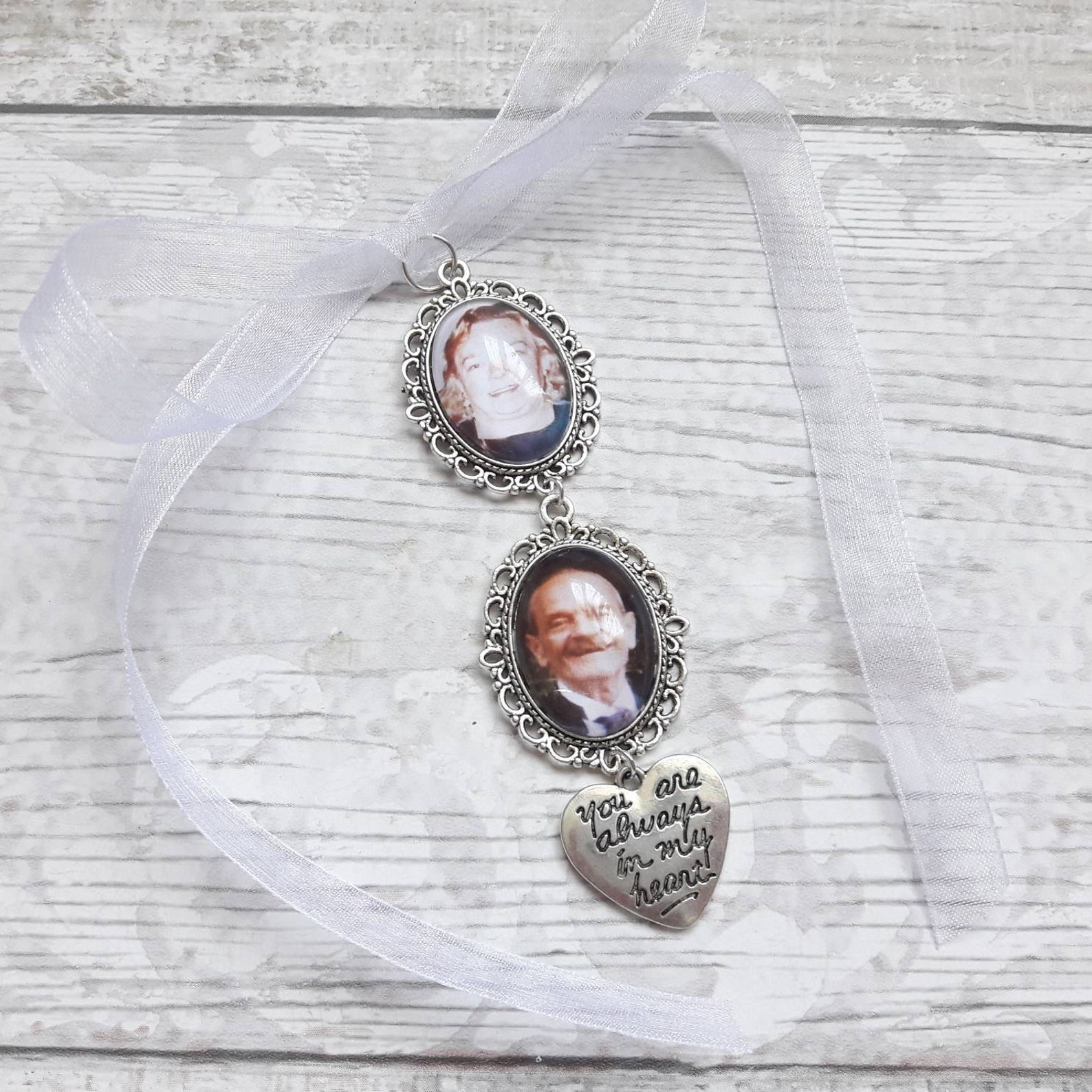 Bridal Bouquet Photo Charm Memory Charm for Wedding Flowers | Etsy UK