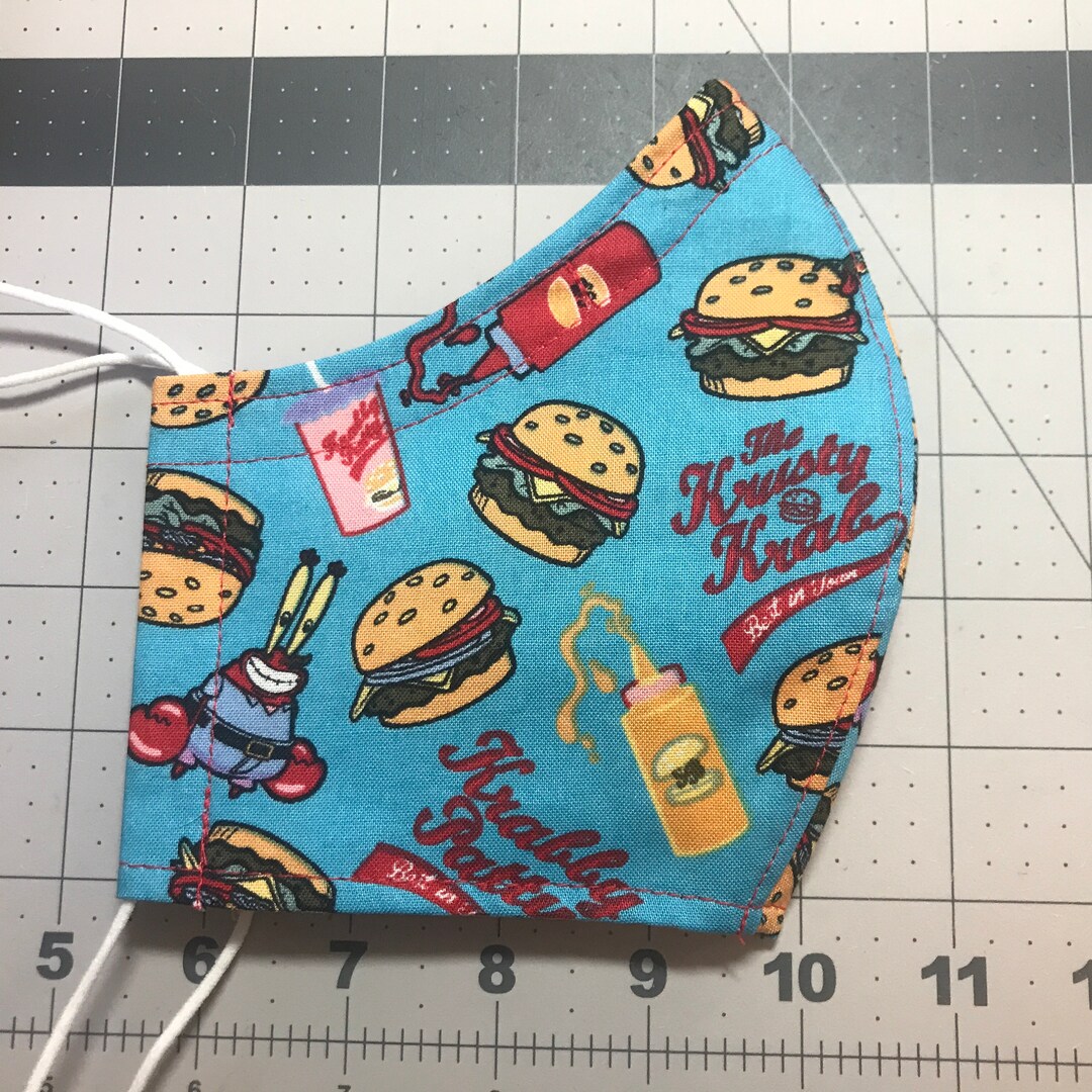 Mr Krabb Krabby Patty Face Mask - Etsy