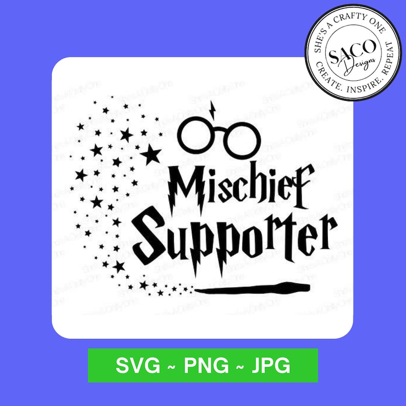 Mischief Supporter SVG PNG JPG - Etsy