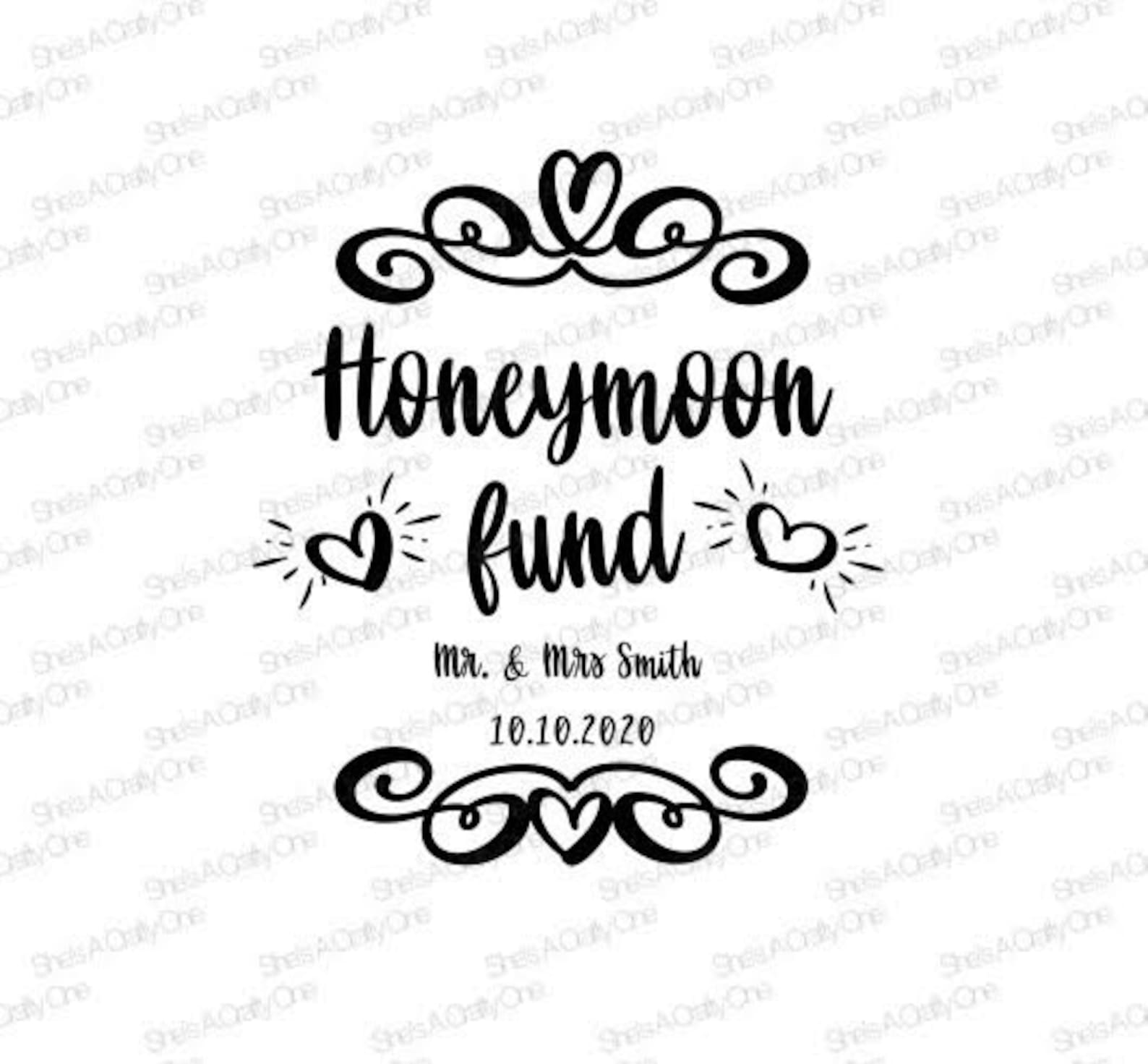 Honeymoon Fund SVG PNG JPG (Download Now) - Etsy