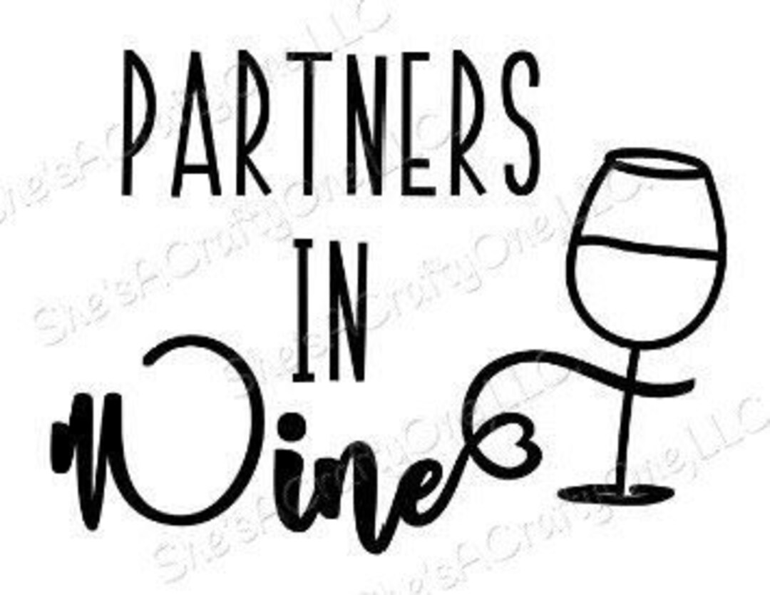 Partner in Wine SVG - Etsy
