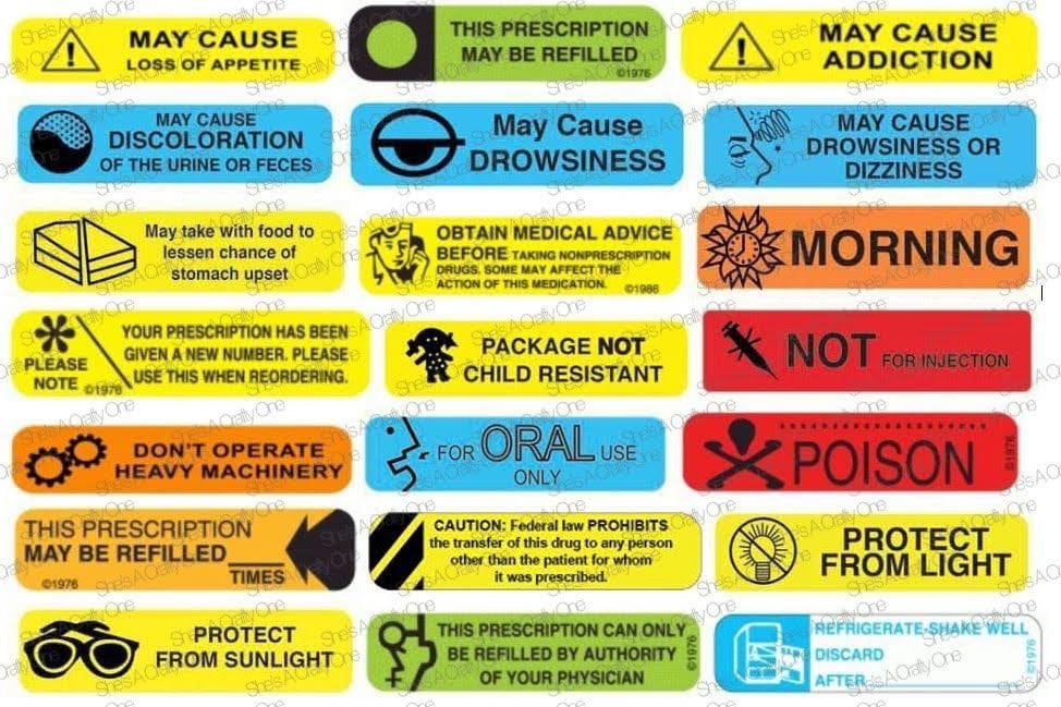 Licensed Drug Dealer Pill Warning Labels SVG PNG JPG - Etsy