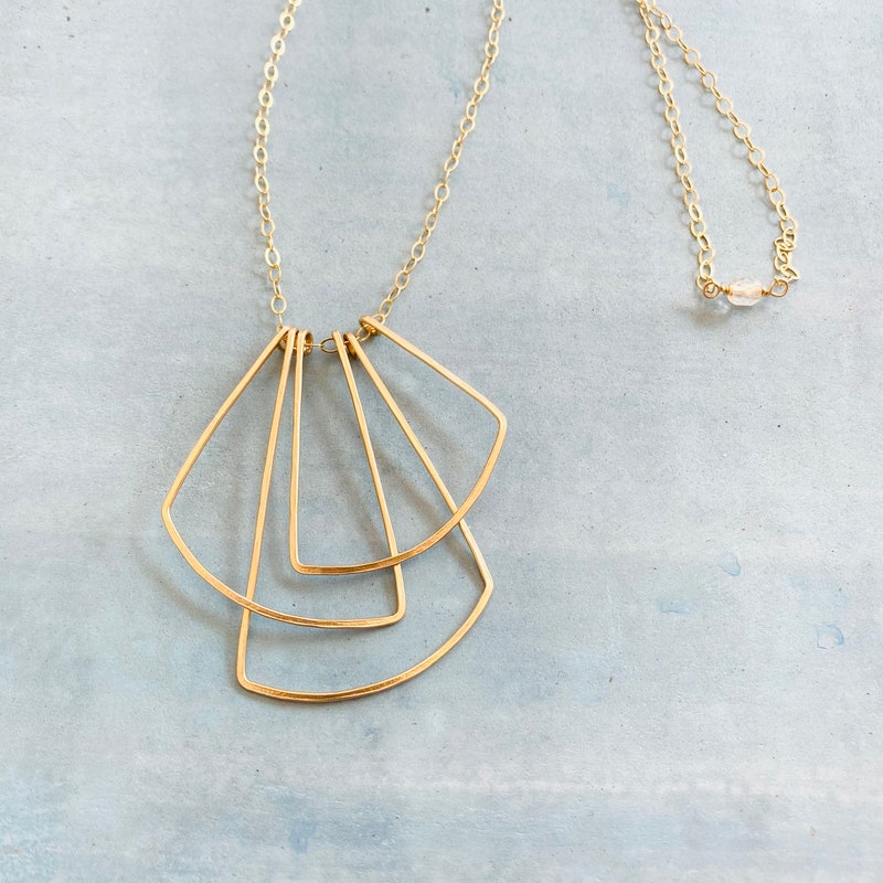 Geometric Necklace - Etsy