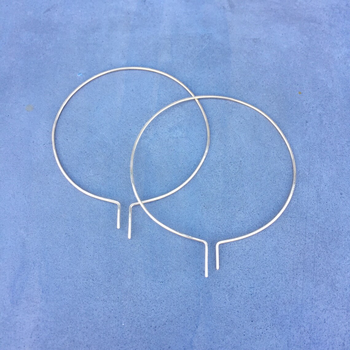 Extra Large Gold Hoops Open Hoop Earrings Geometric Hoops | Etsy