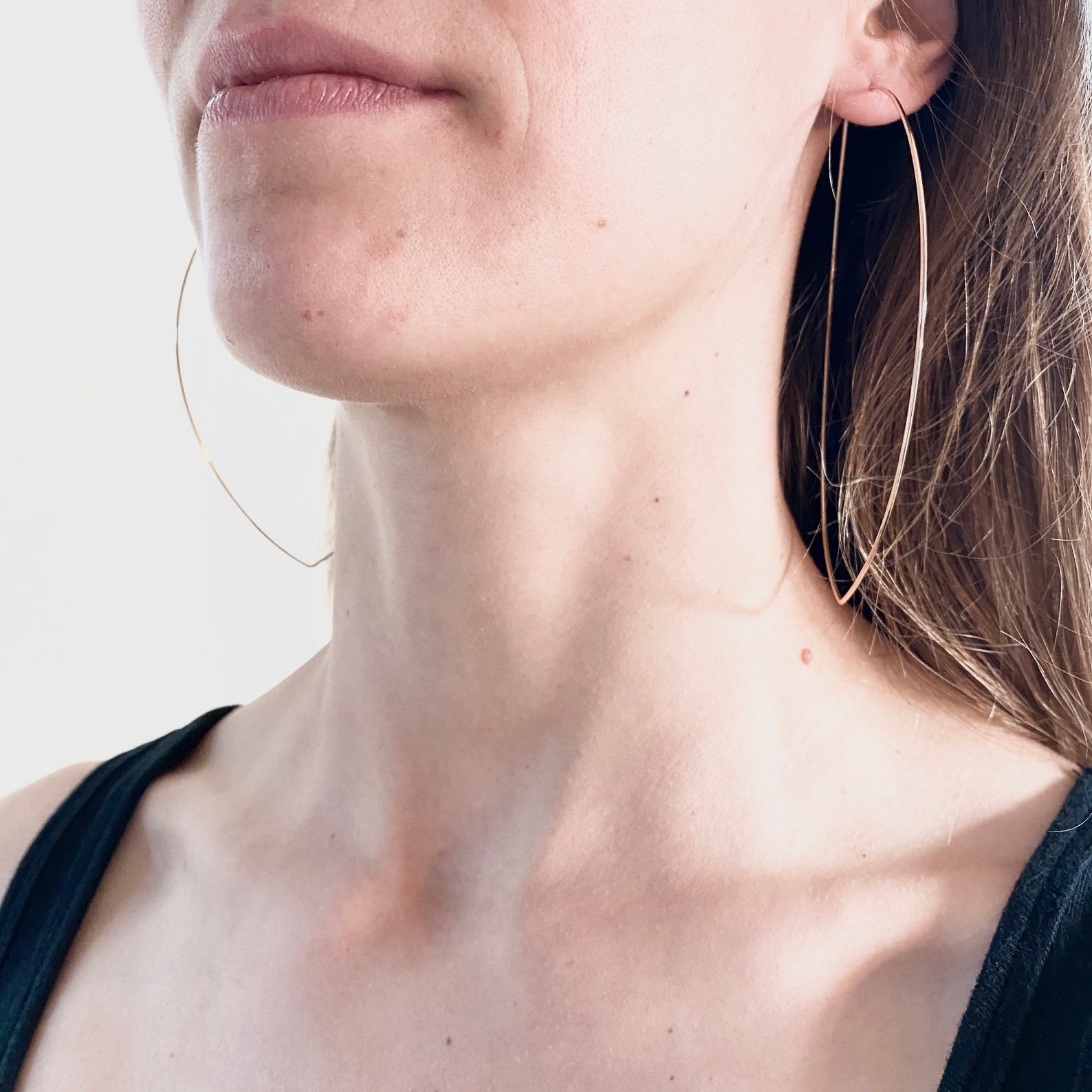 Extra Large Hoops Big Gold Hoops Huge Hoops 4 Inch 100mm - Etsy