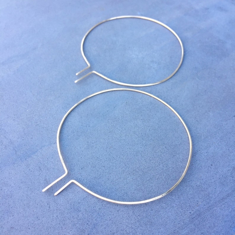 Extra Large Gold Hoops Open Hoop Earrings Geometric Hoops | Etsy