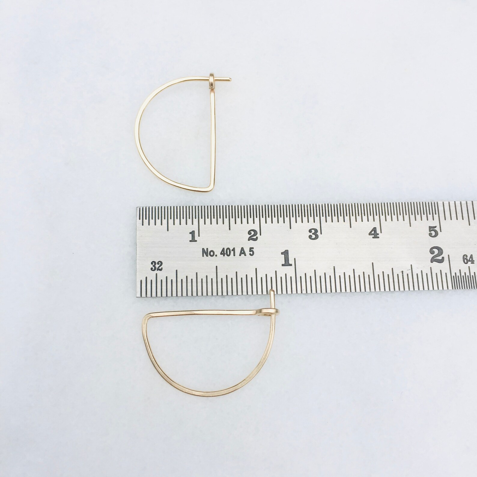 Solid Gold Geometric Hoops 14k Gold Hoops Real Gold 14 Kt - Etsy