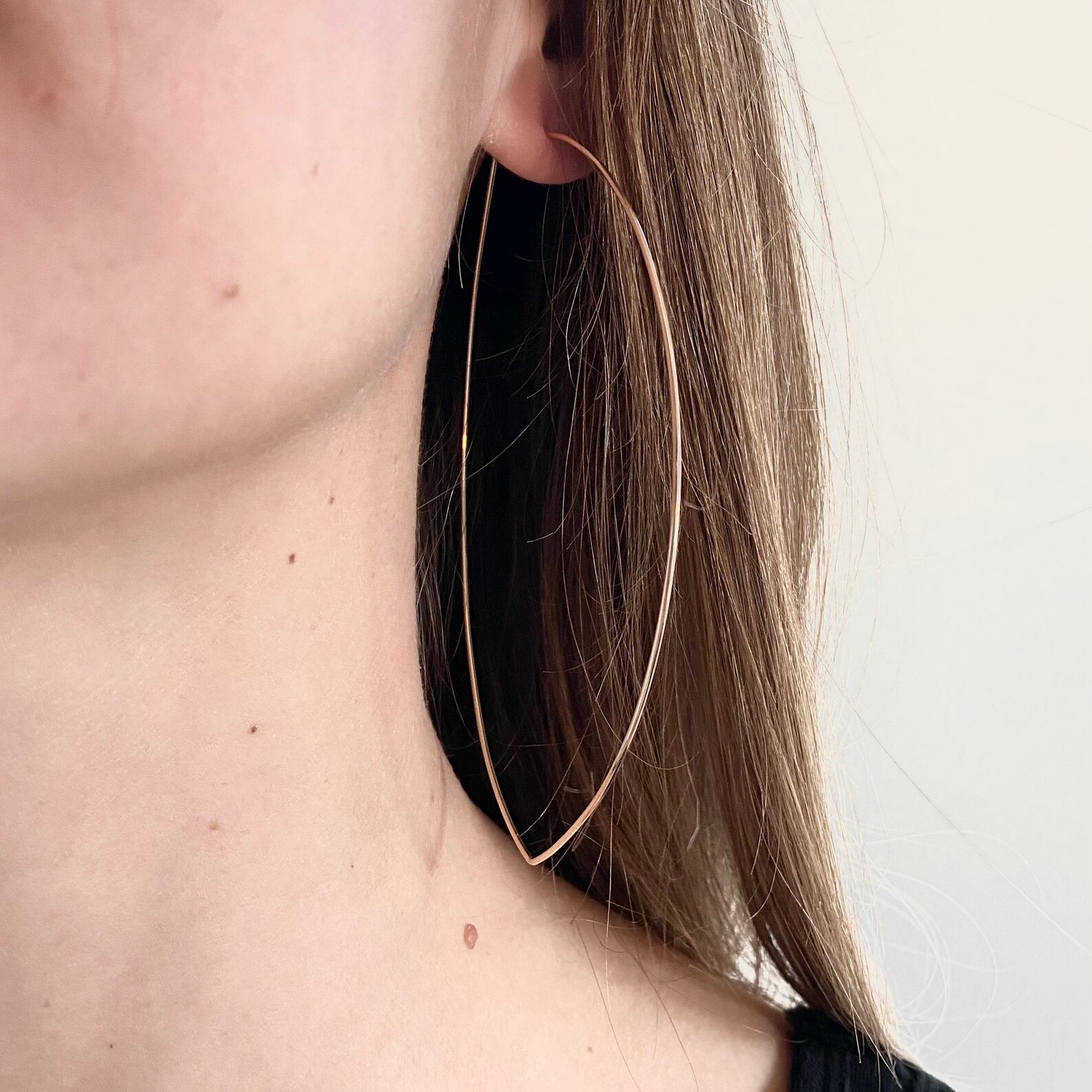 Extra Large Hoops Big Gold Hoops Huge Hoops 4 Inch 100mm - Etsy