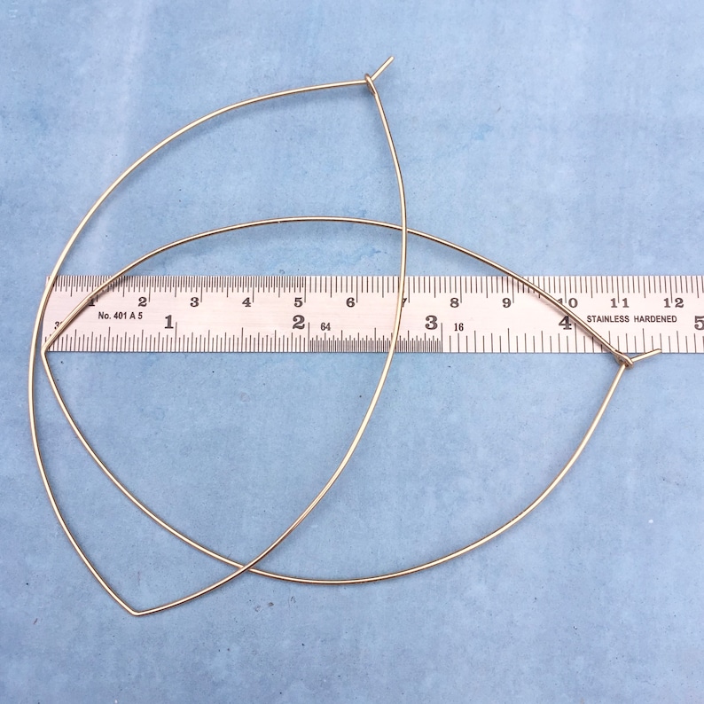 Extra Large Hoops Big Gold Hoops Huge Hoops 4 Inch 100mm - Etsy