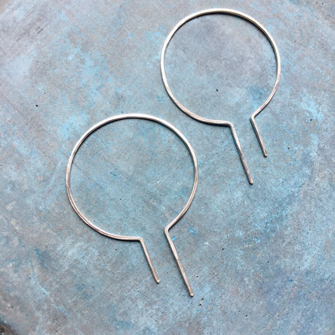 Unique Hoops Modern Earrings Art Deco Earrings Geometric - Etsy
