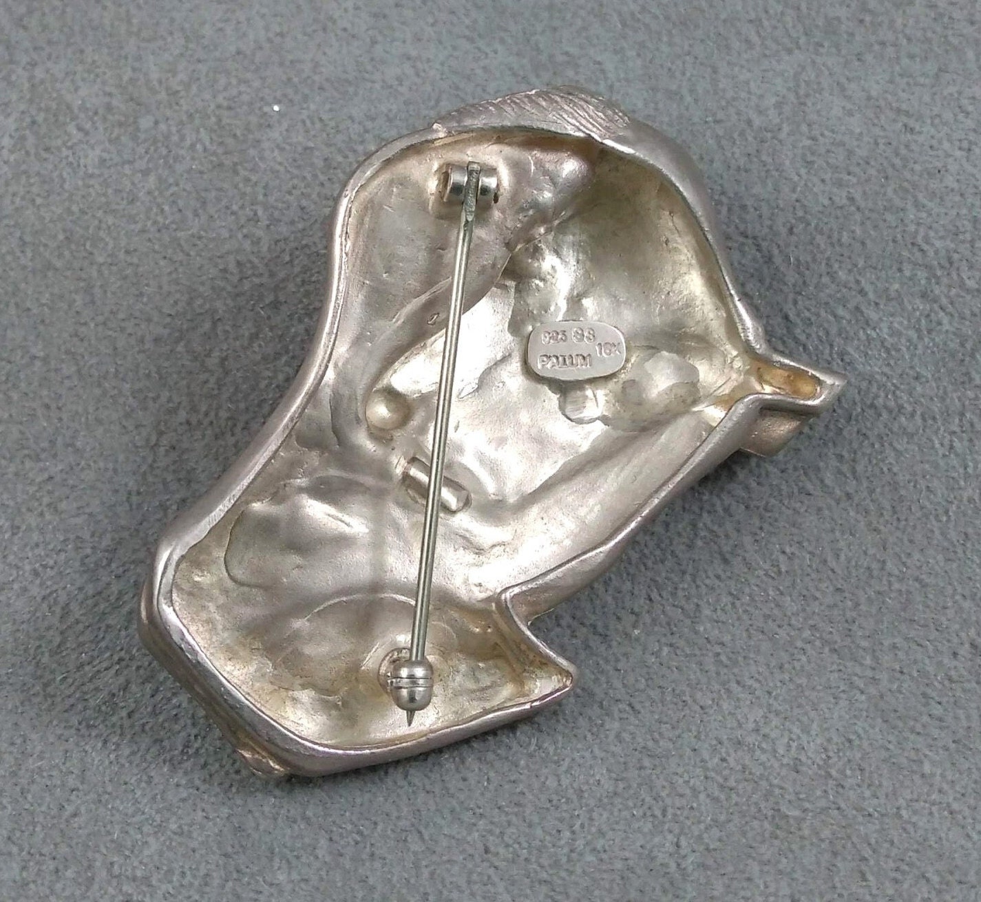 Brooch, Handcrafted, Buffalo, Bison, SS & 18K, Animal Sculpture, Unisex ...