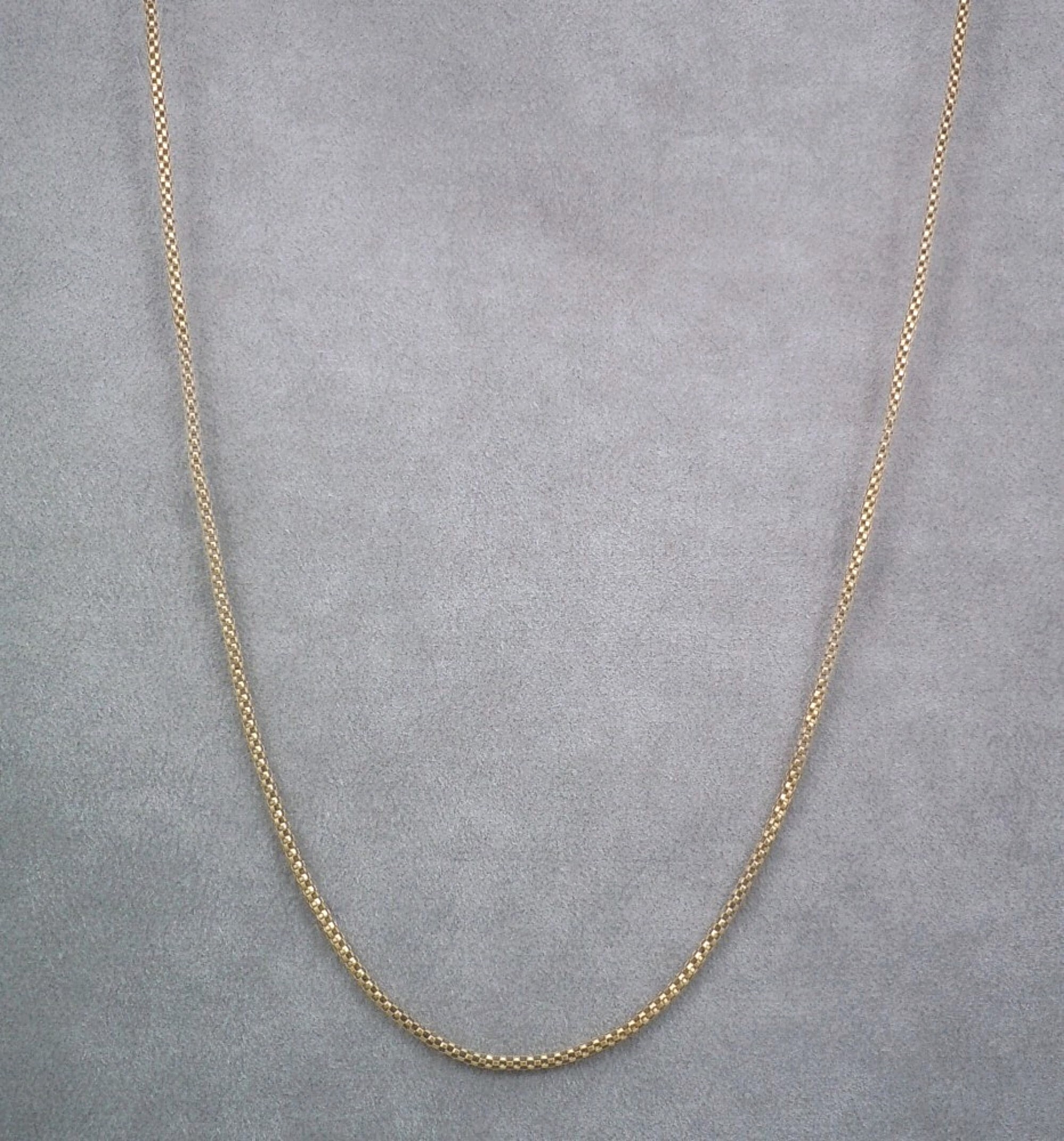 Woven Mesh Chain 14K Gold Chain 30 Long Neck Chain - Etsy