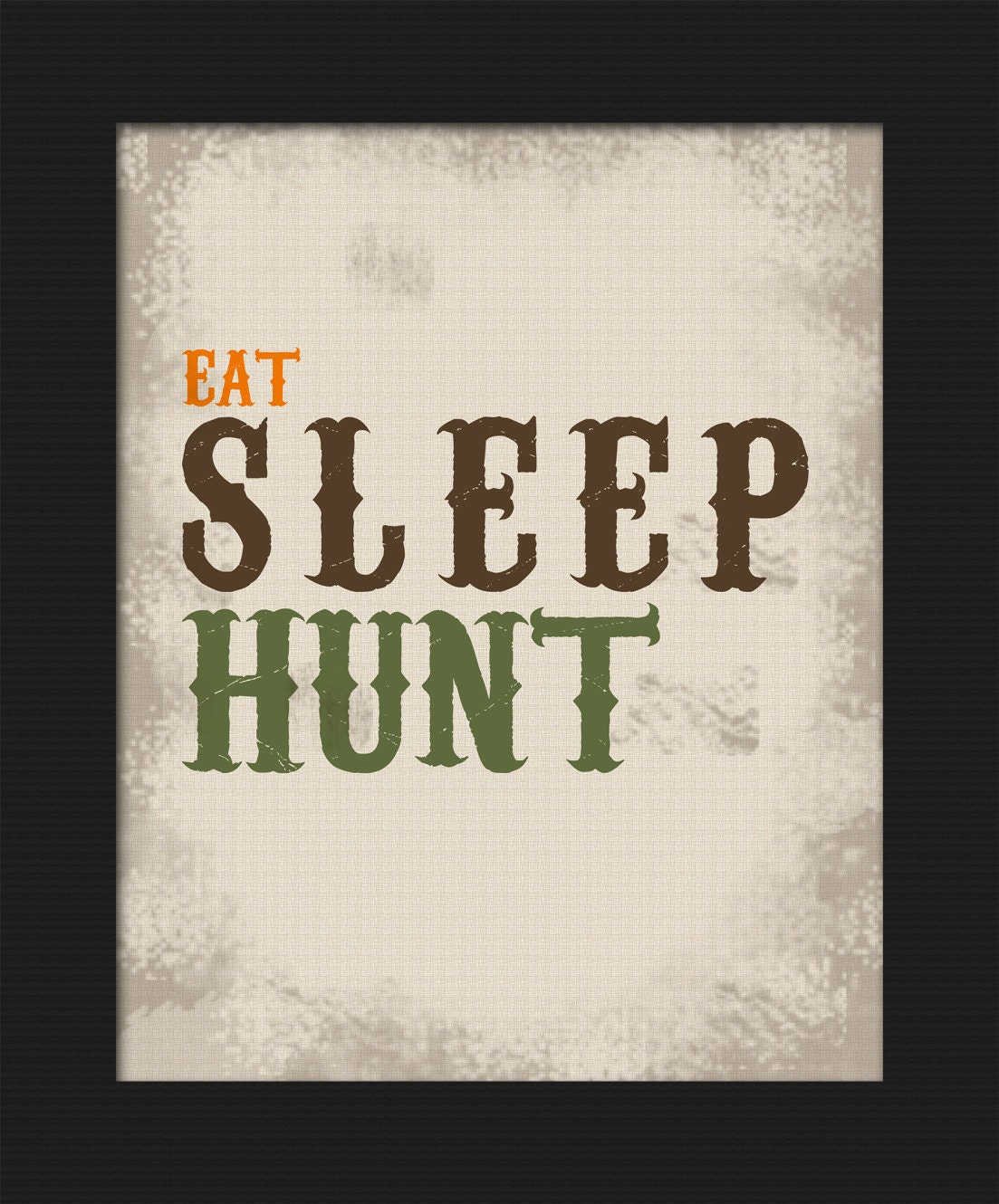PRINTABLE: Hunting Themed Eat Sleep Hunt Boy's Bedroom - Etsy