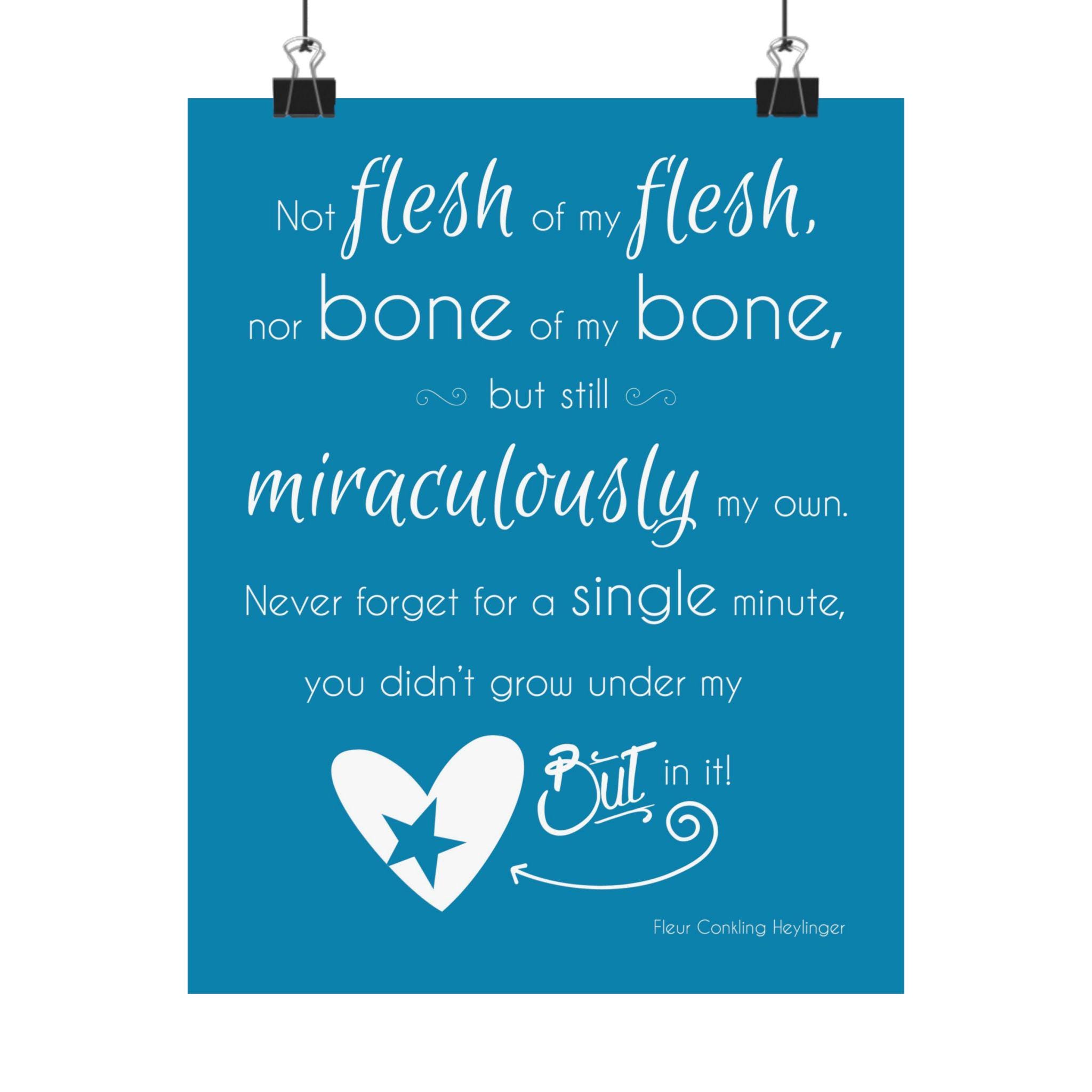 Adoption Poem Poster for Nursery Baby Boy or Baby Girl Room or Childs ...