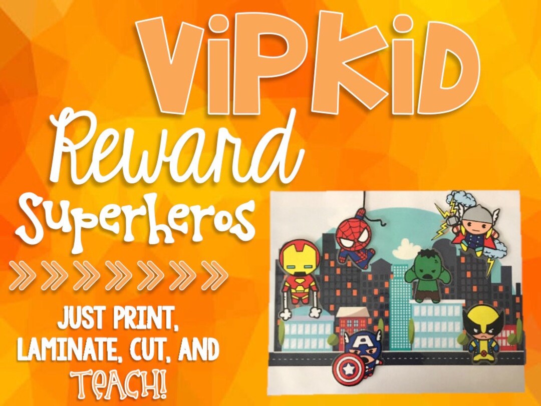 DIGITAL DOWNLOAD of Superhero Reward Download, Print, Cut, and Go ...