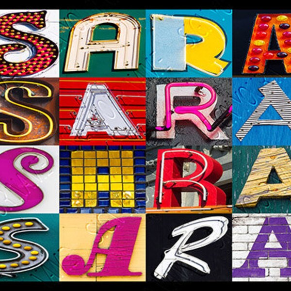 Letters Typography - Etsy