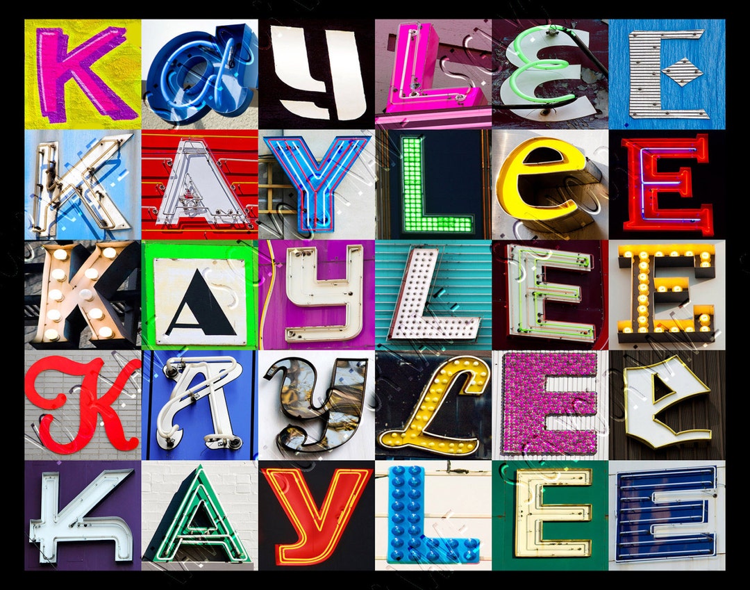 Personalized Poster Featuring KAYLEE Showcased in Photos of Sign ...