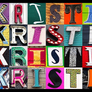 CHRISTY or KRISTI Personalized Poster Featuring Showcased in Photos of ...