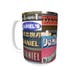 Personalized Coffee Mug Featuring the Name DANIEL in Photos of Signs ...