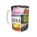 Personalized Coffee Mug Featuring the Name ANNA in Photos of Actual ...