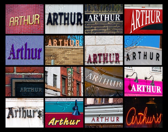 Personalized Poster Featuring ARTHUR Showcased in Photos of | Etsy