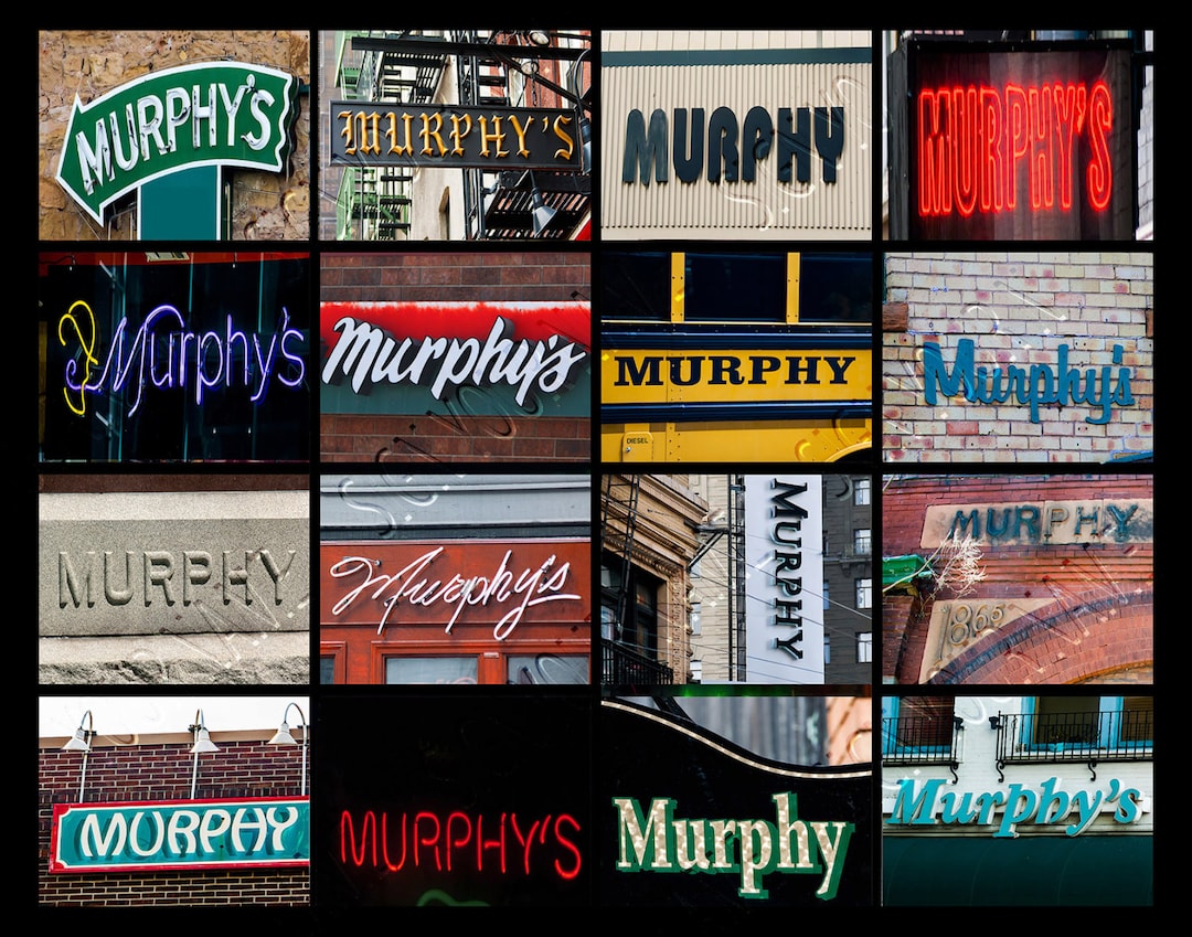 Personalized Poster Featuring MURPHY Showcased in Photos of Actual ...