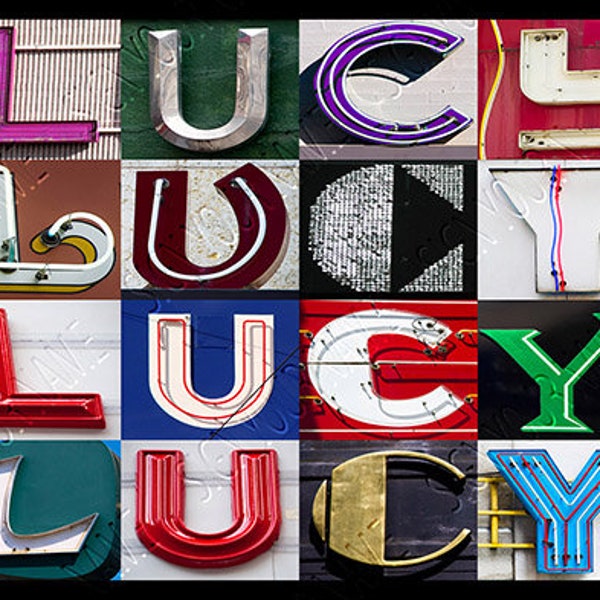 Lucy Name Art - Etsy