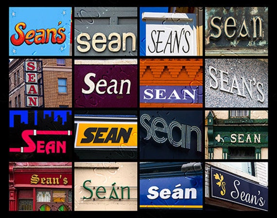 Personalized Poster Featuring SEAN Showcased in Photos of | Etsy