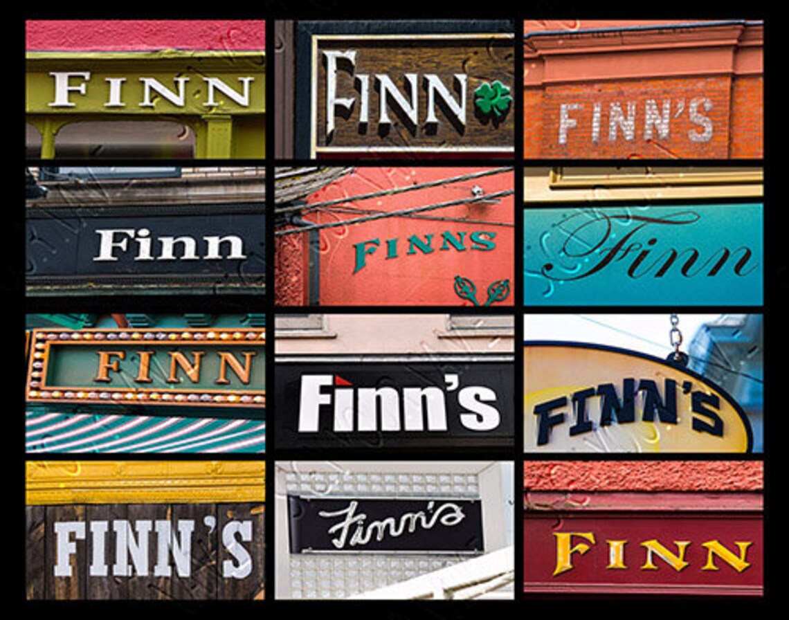 Personalized Poster Featuring FINN in Photos of Actual Signs - Etsy
