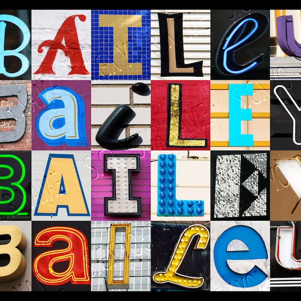 Bailey Name Print - Etsy