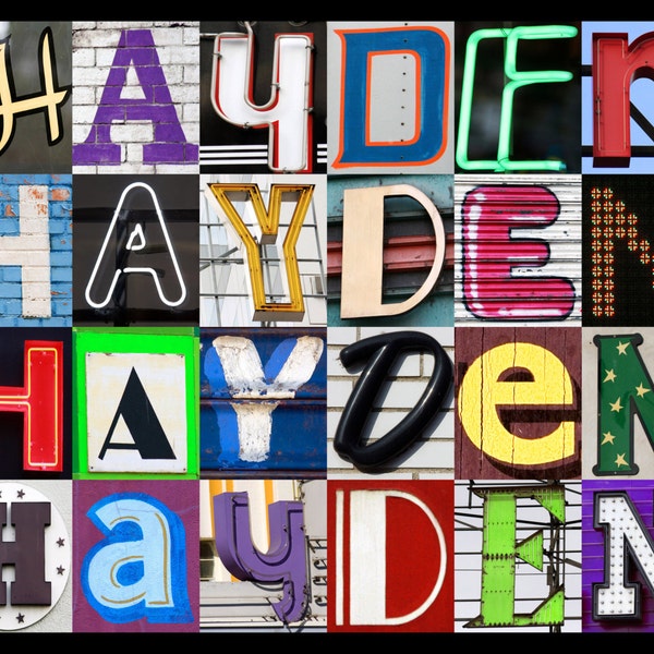 Kids Personalized Wall Letters - Etsy