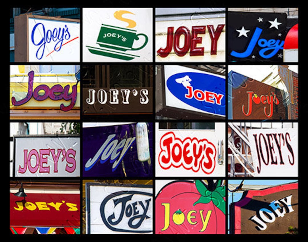 Personalized Poster Featuring JOEY in Photos of Actual Signs; Art Print ...