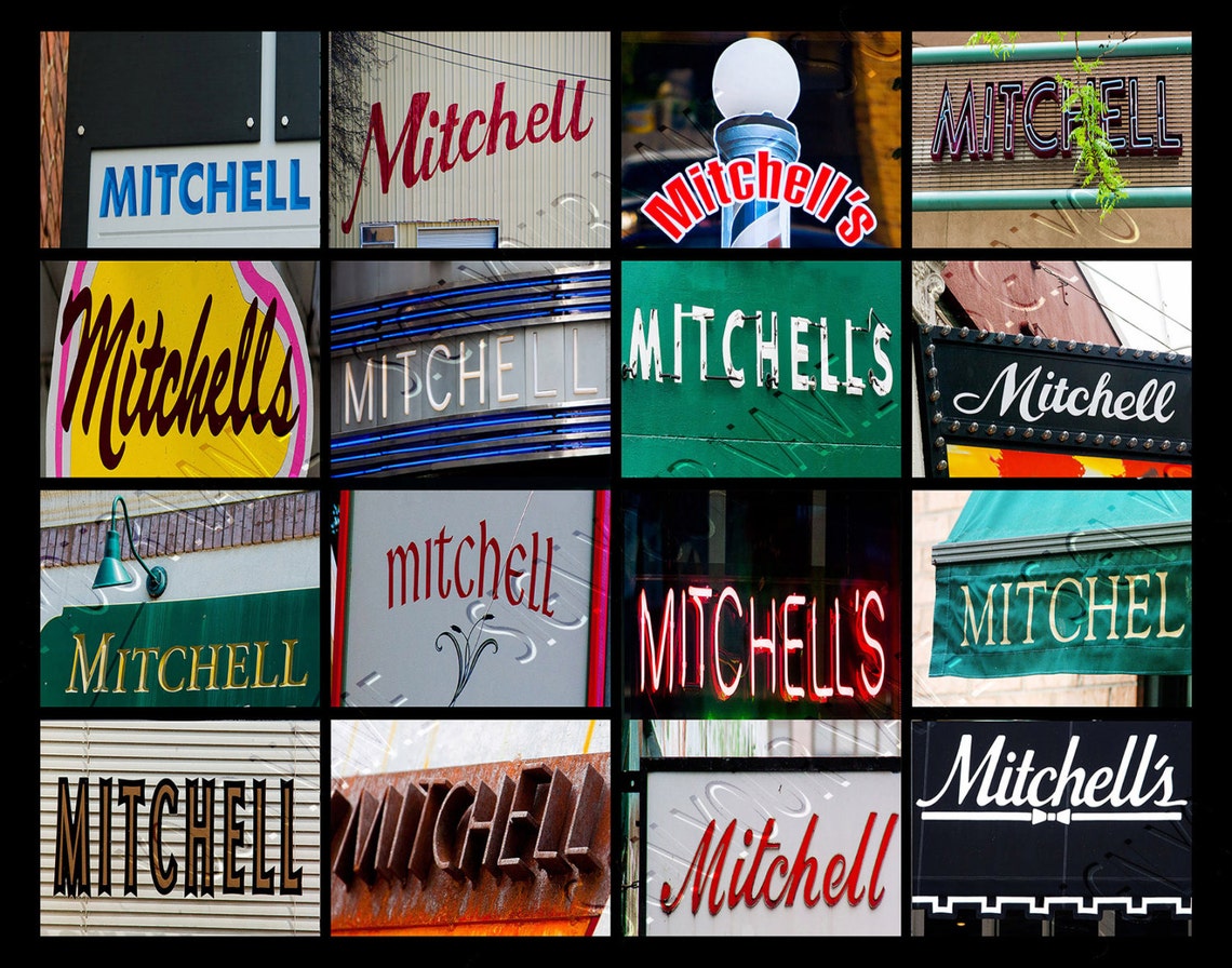 Personalized Poster Featuring MITCHELL Showcased in Photos of - Etsy