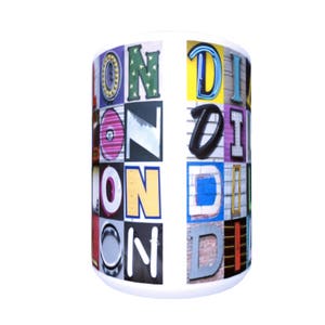Personalized Coffee Mug Featuring the Name DILLON in Sign Letter Photos ...
