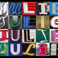 JADA Personalized Poster Featuring Photos of Sign Letters Typography ...