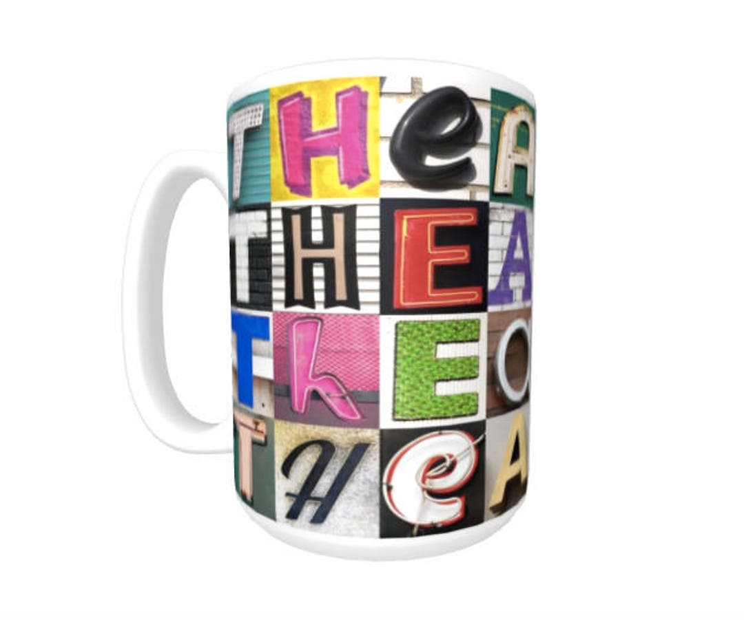 Personalized Coffee Mug Featuring the Name THEA in Sign Letter Photos ...