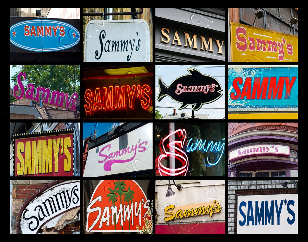 Personalized Poster Featuring SAMMY Showcased in Photos of Signs; Art ...