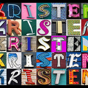 KRISTEN or KRISTIN Personalized Poster Featuring Showcased in Photos of ...