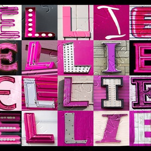 ELLIE or ELLY Personalized Poster Featuring Photos of Letters From ...