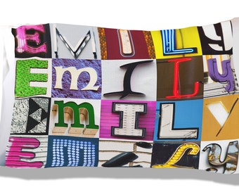 Personalized Pillow Case Featuring DELILAH in Sign Letters | Etsy