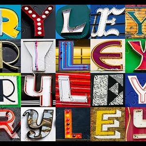 RILEY, RYLEY, RYLIE, Rylee, or Ryleigh Personalized Poster Featuring ...