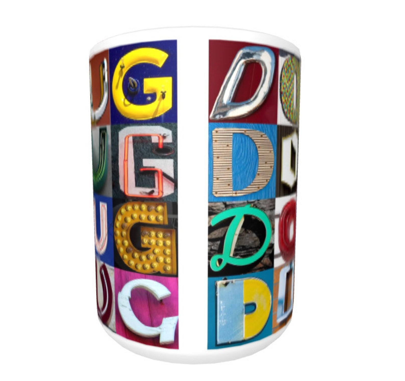 Personalized Coffee Mug Featuring the Name DOUG in Sign Letter - Etsy