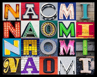 Naomi Name Art - Etsy