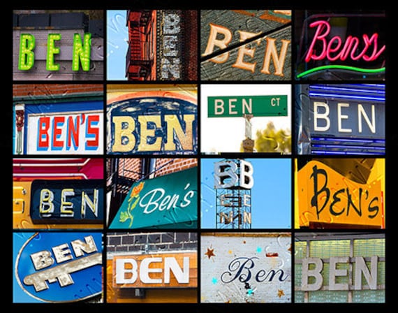 Personalized Poster Featuring BEN Showcased in Photos of | Etsy