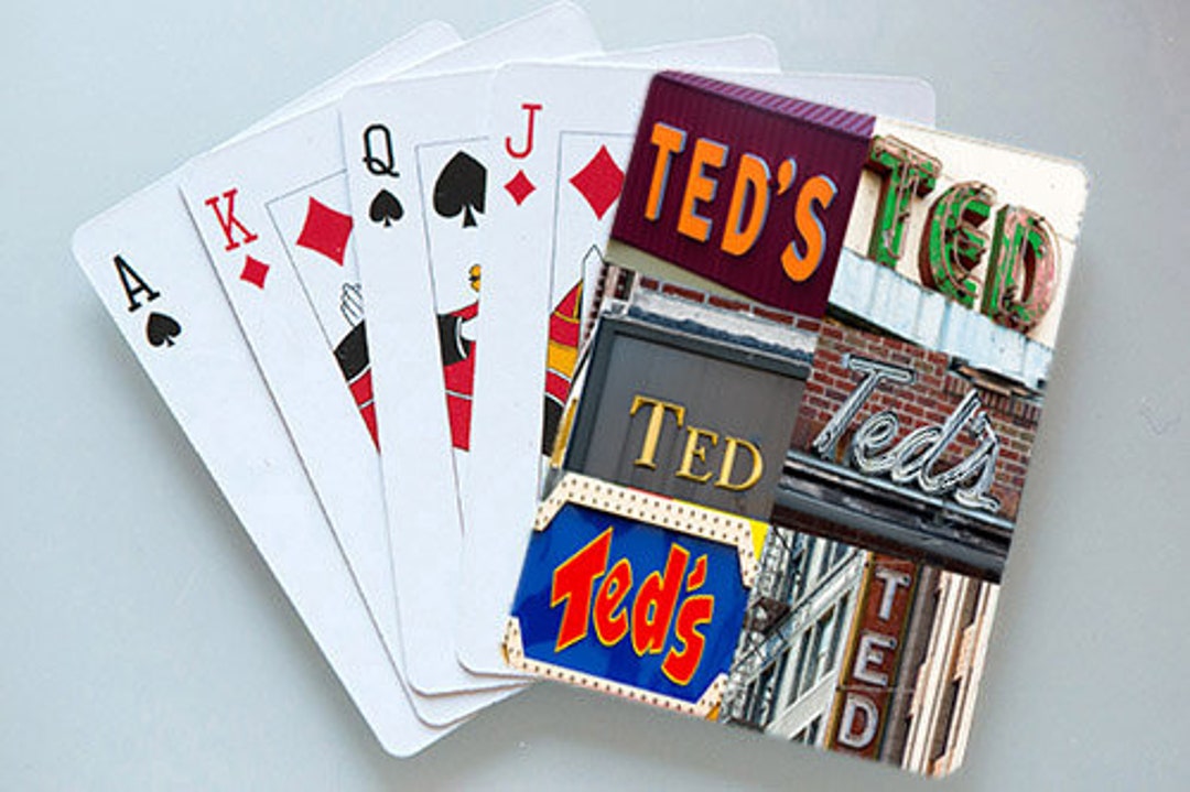 Custom Playing Cards Featuring the Name TED in Actual Sign Photos ...