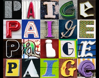 Paige Name Wall Art | Etsy