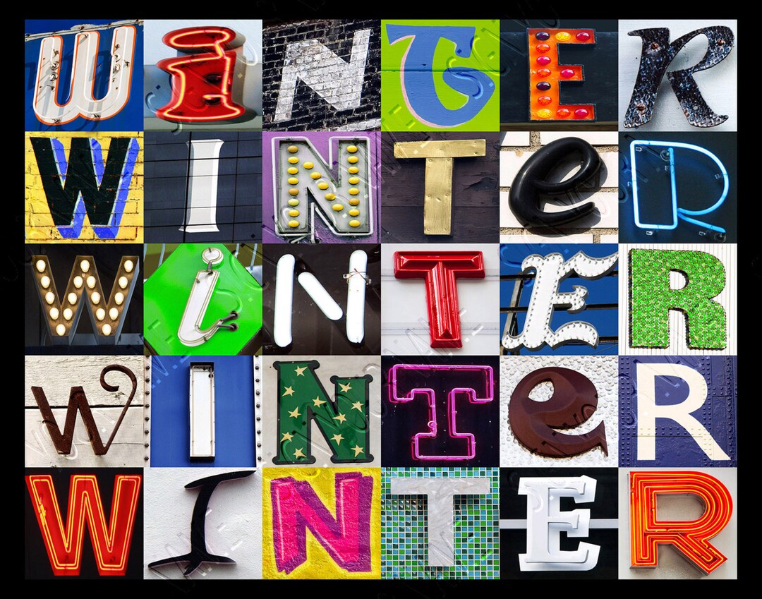 Personalized Poster Featuring WINTER Showcased in Photos of Sign ...