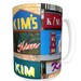 Personalized Coffee Mug Featuring the Name KIM in Photos of Signs ...