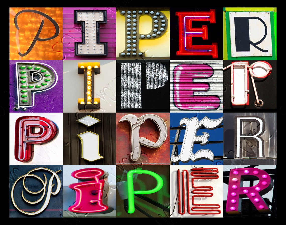Personalized Poster Featuring PIPER Showcased in Photos of - Etsy